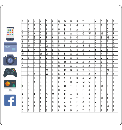 Sopa de letras Tecnologia – 123 por mi