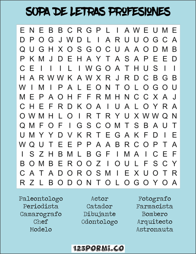 Sopa De Letras De Astronauta