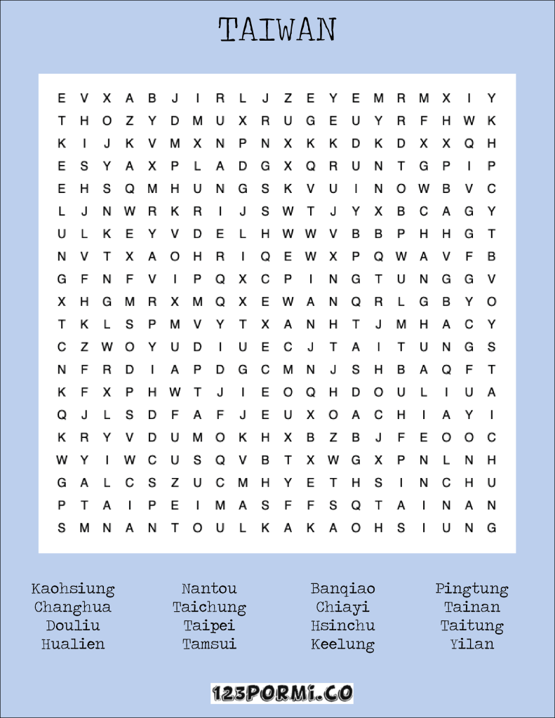 Taiwan Word search – 123 por mi