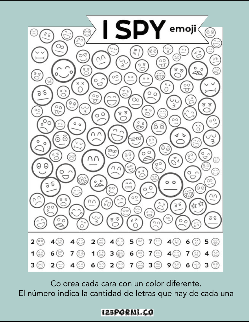 Colorea las figuras – 123 por mi