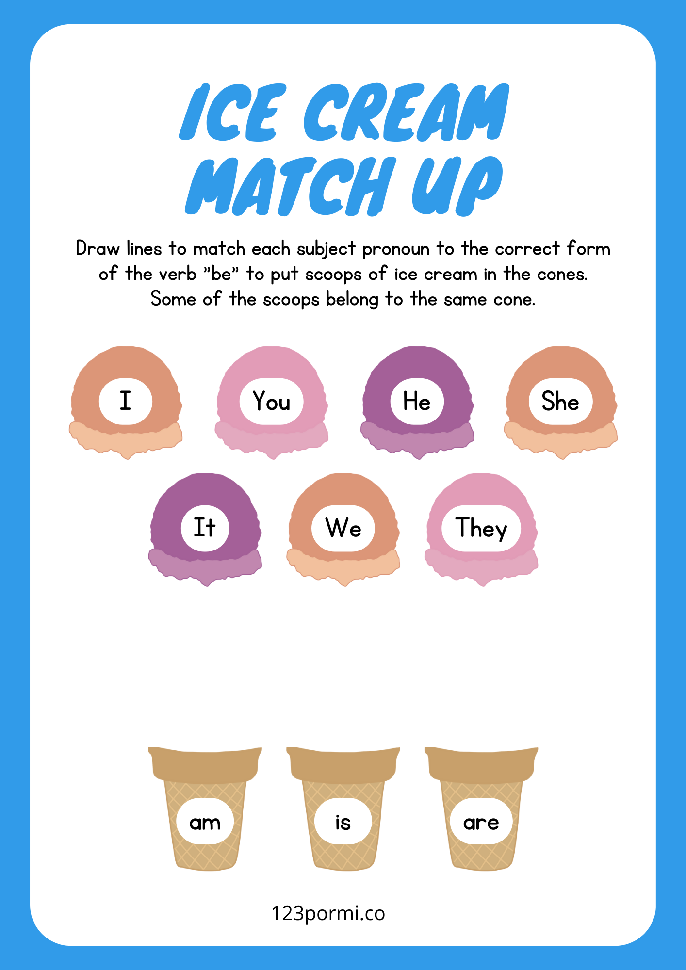 Match the pronouns – 123 por mi