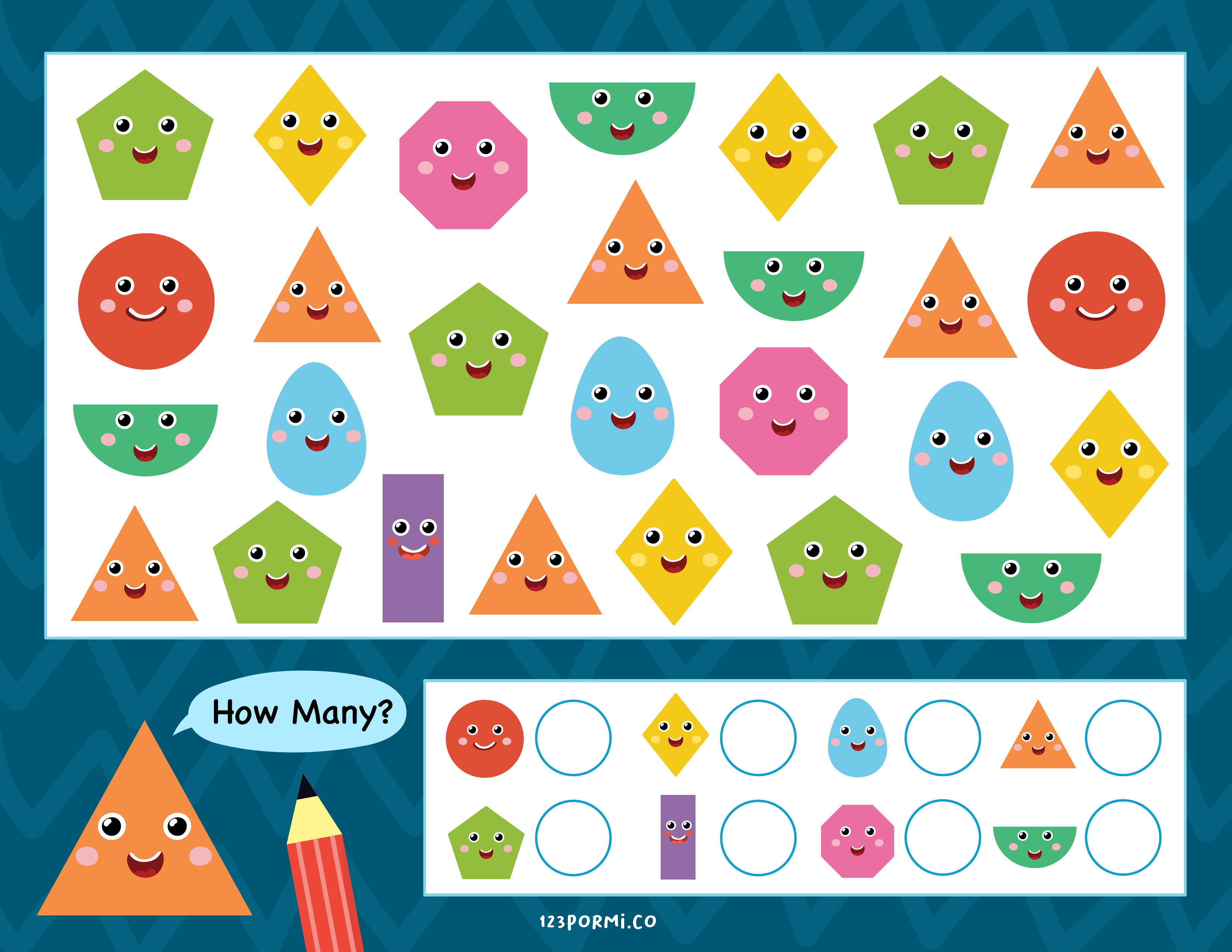 How many shapes are there? – 123 por mi