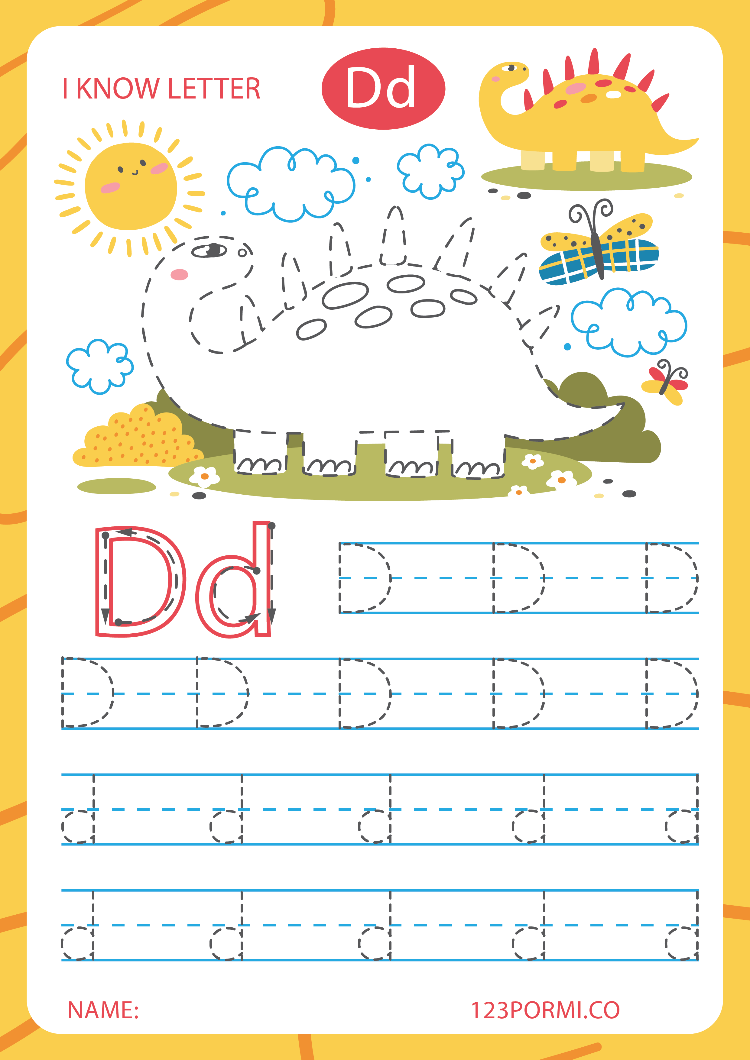 The alphabet: D – 123 por mi