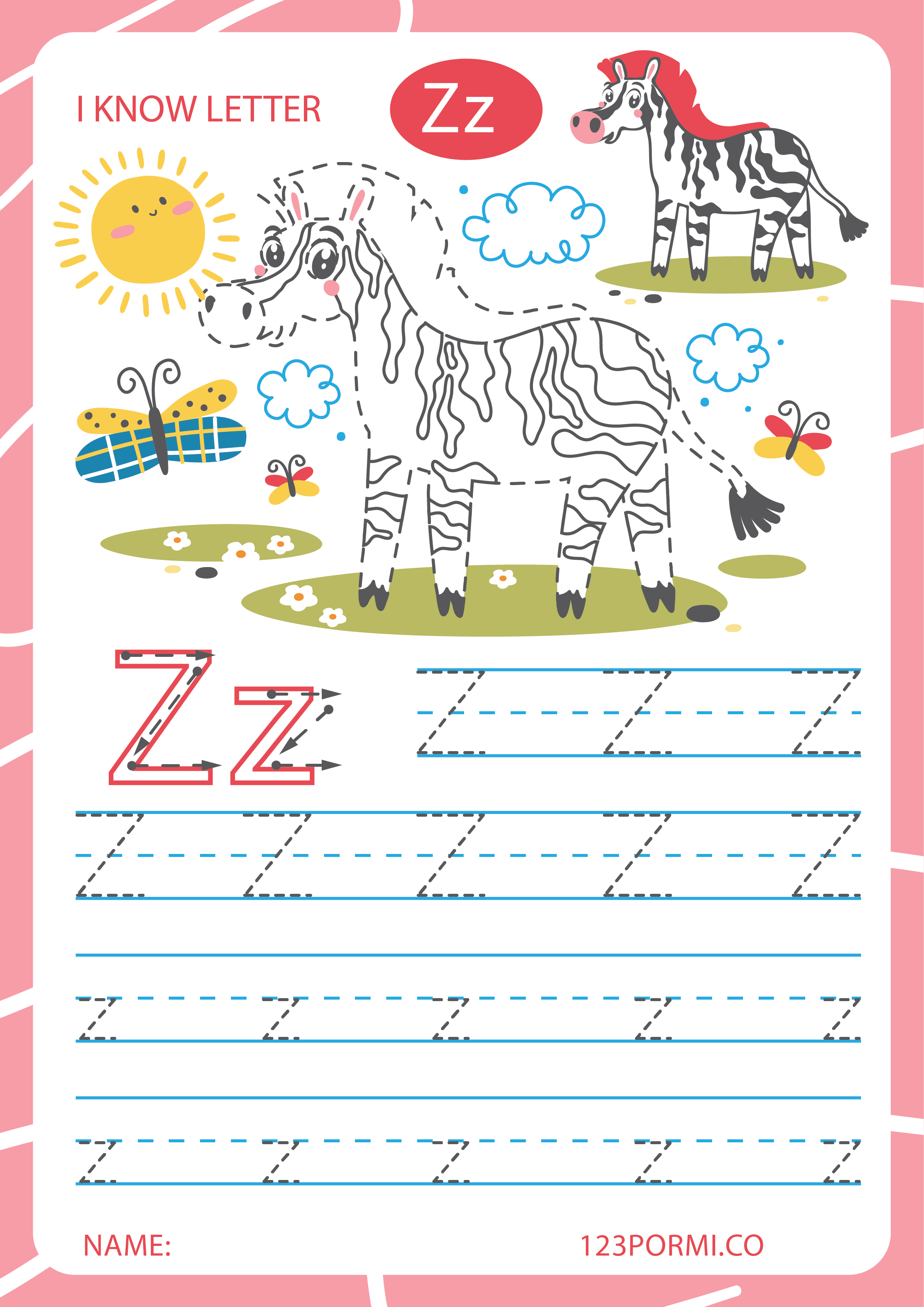 The alphabet: Z – 123 por mi