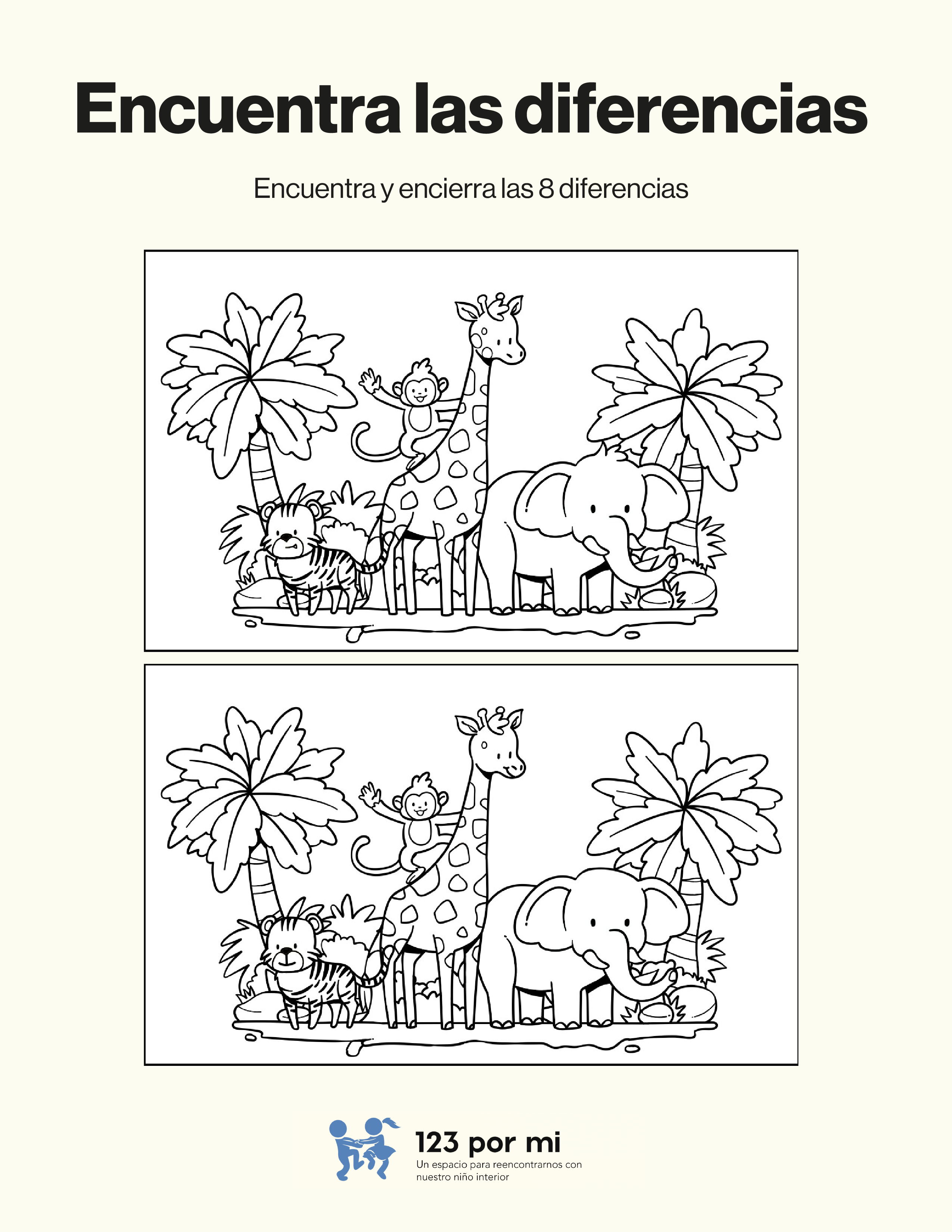 Encuentra las diferencias – 123 por mi