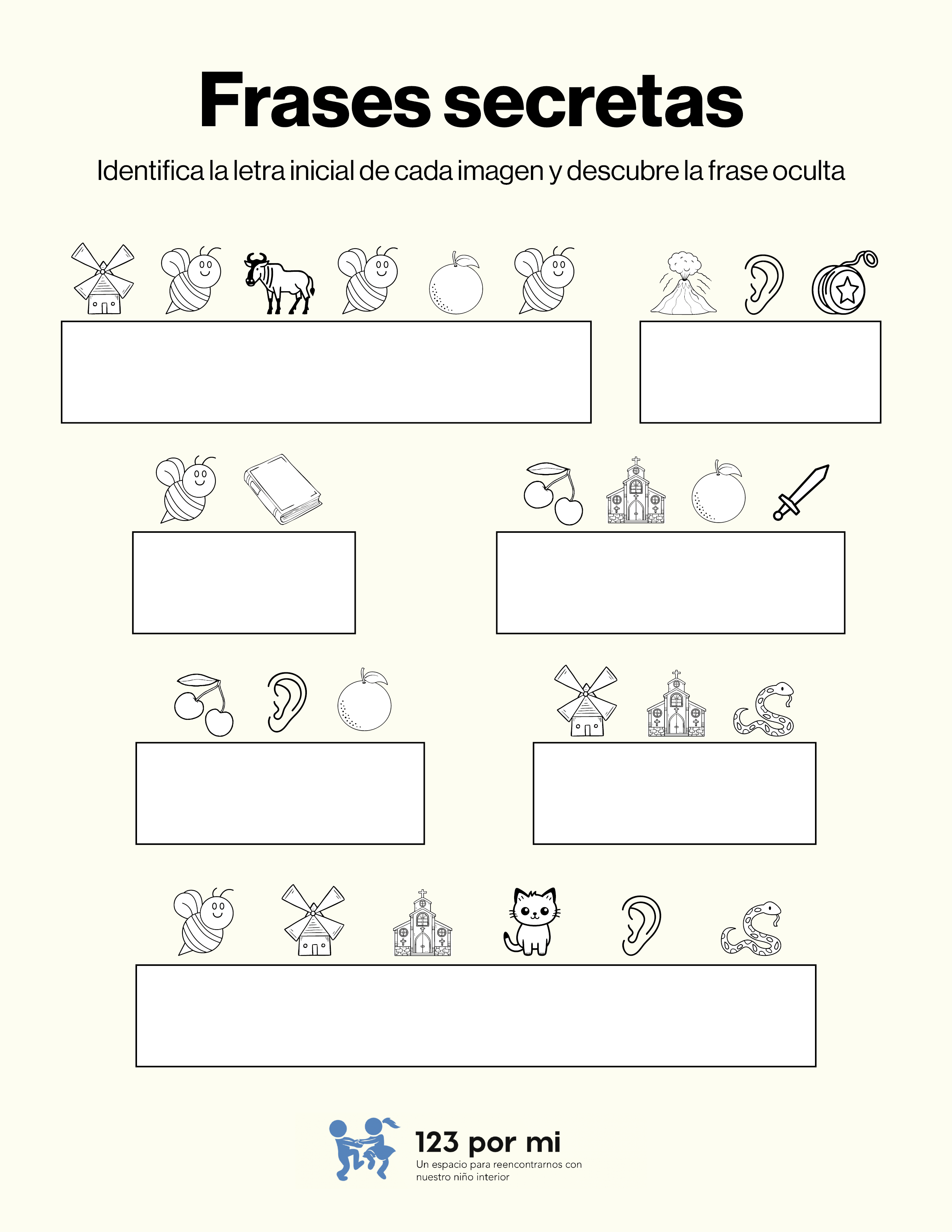 Frases secretas – 123 por mi